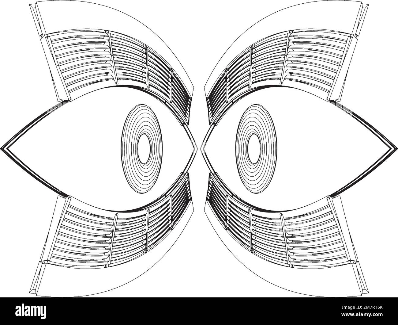 Abstract Construction Structure Eye Vector Stock Vector Image & Art - Alamy