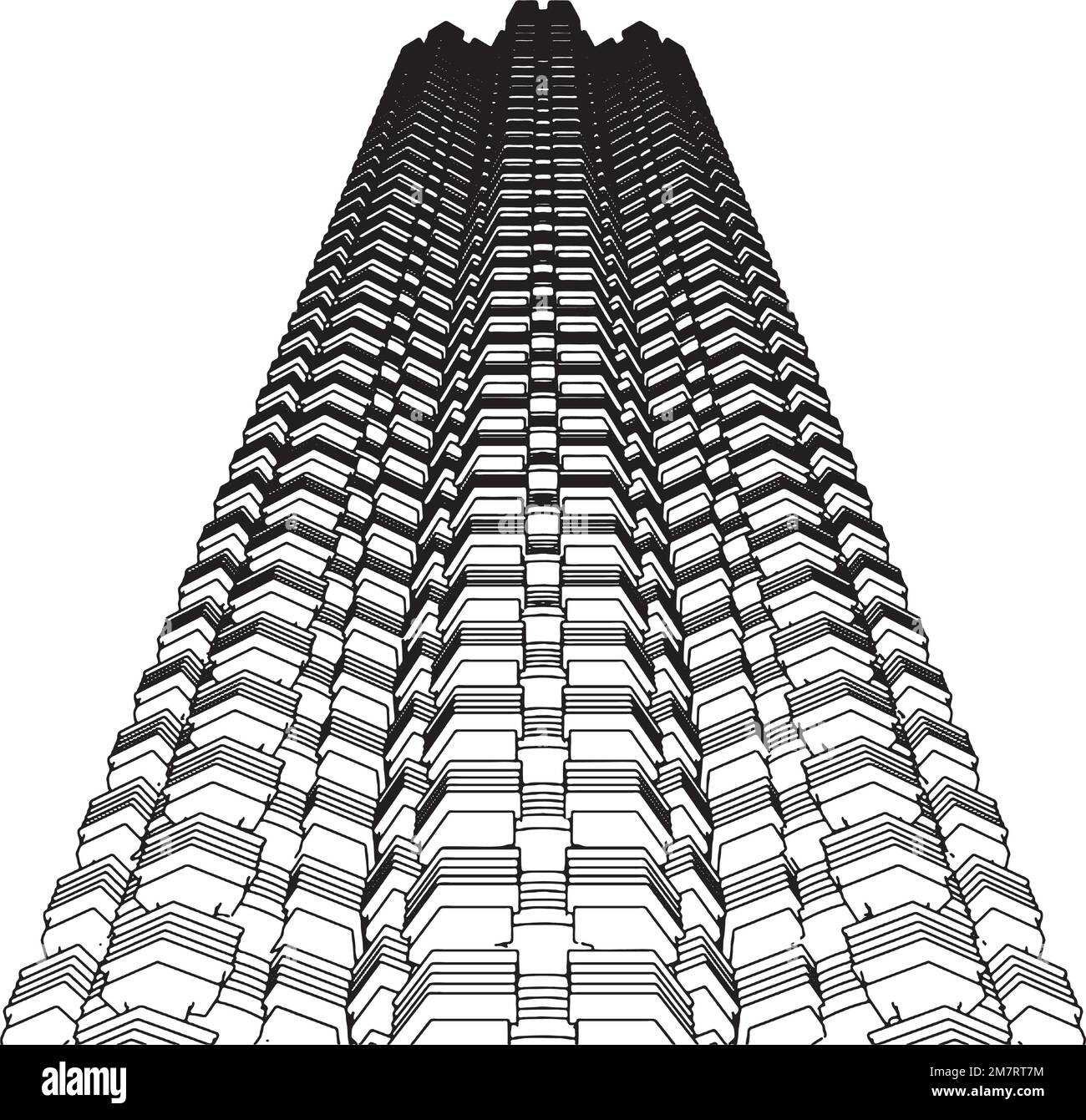 Abstract Constructions of the Skyscraper Vector Stock Vector Image ...