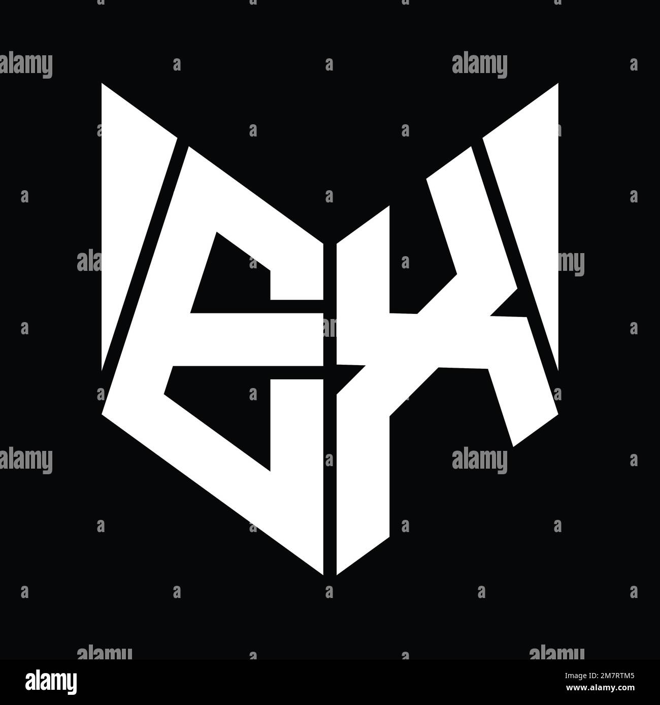 Ex letter logo hi-res stock photography and images - Alamy