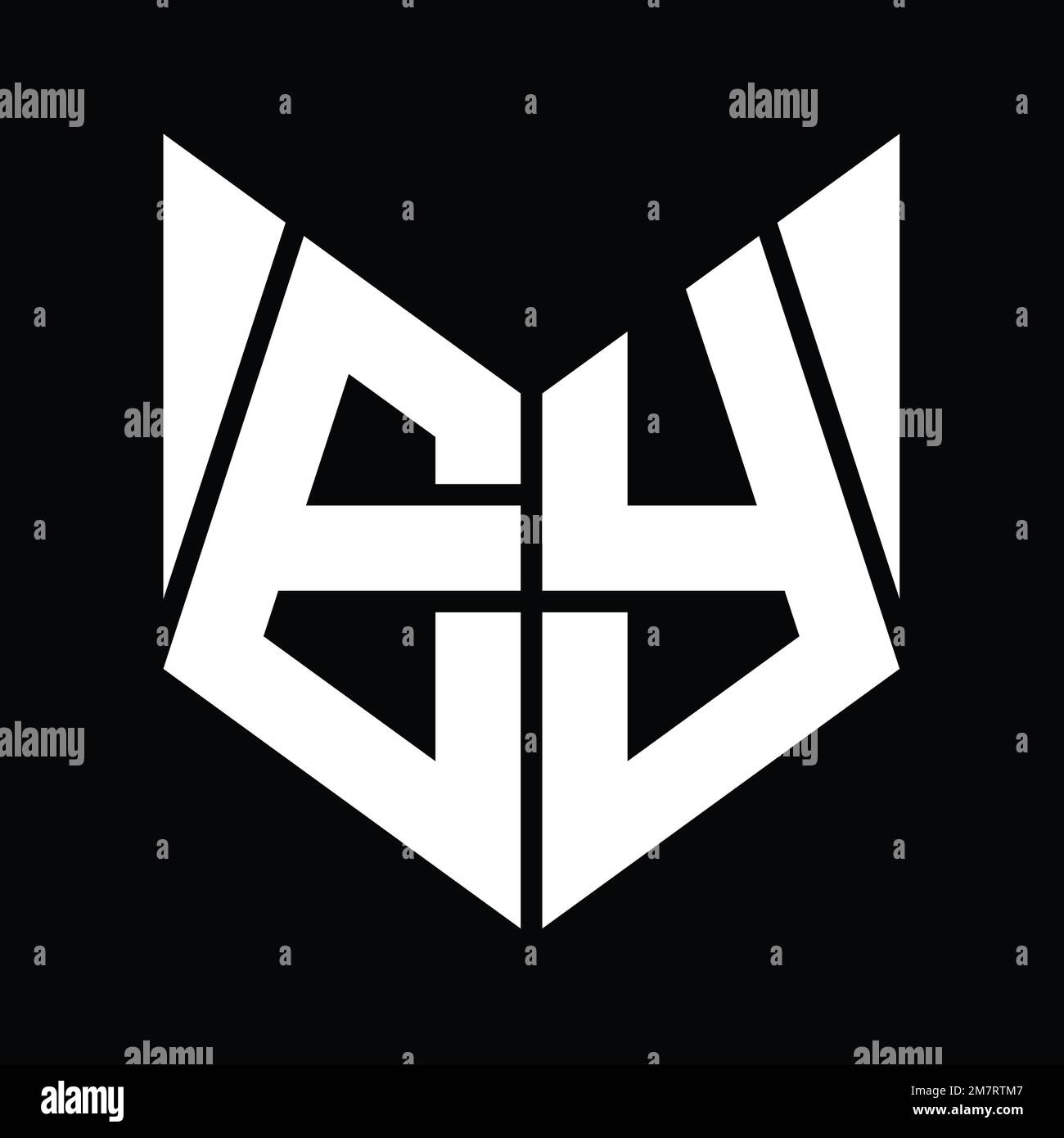 EY Logo monogram with hexagon slice shape design template Stock Photo ...