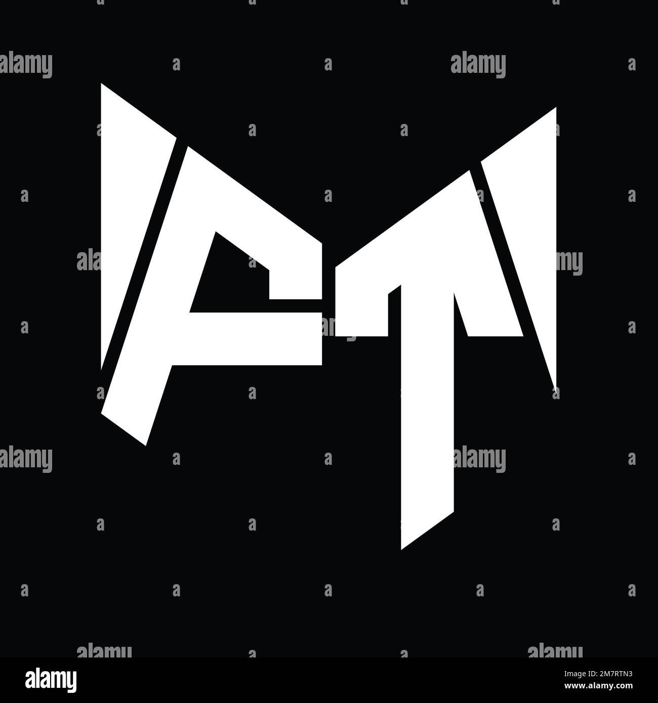 Ft logo vector design hi-res stock photography and images - Alamy