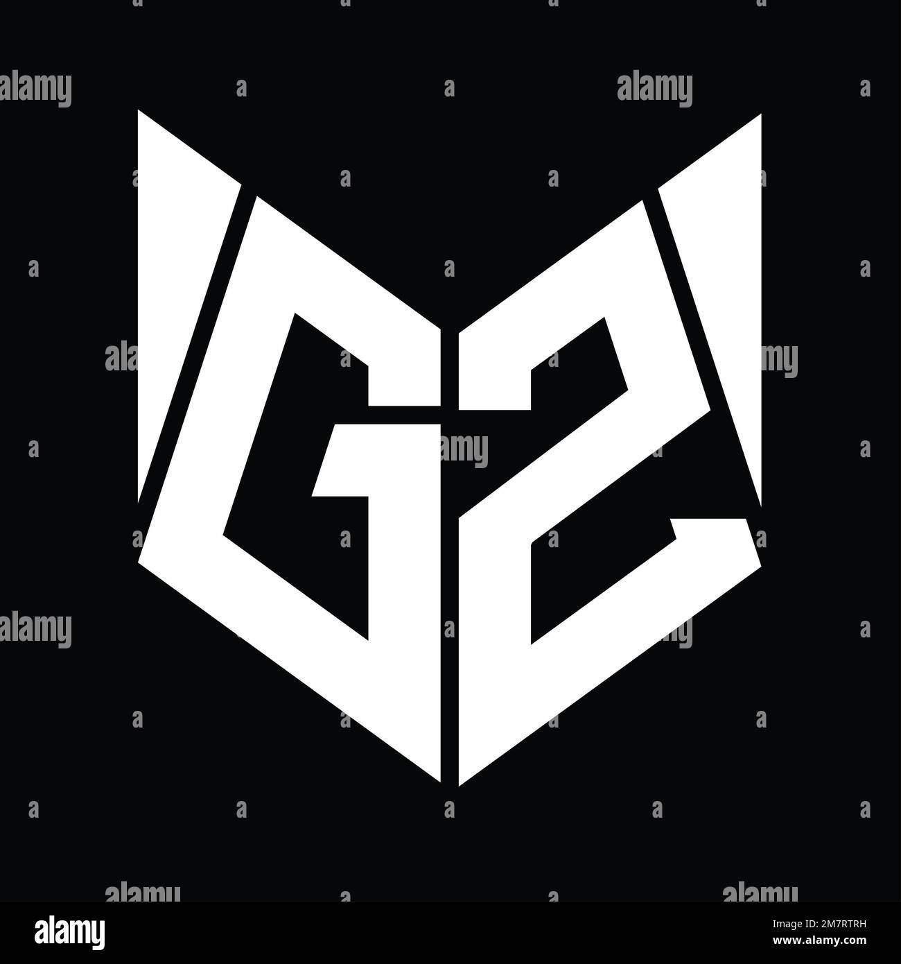 Gz letter logo hi-res stock photography and images - Alamy