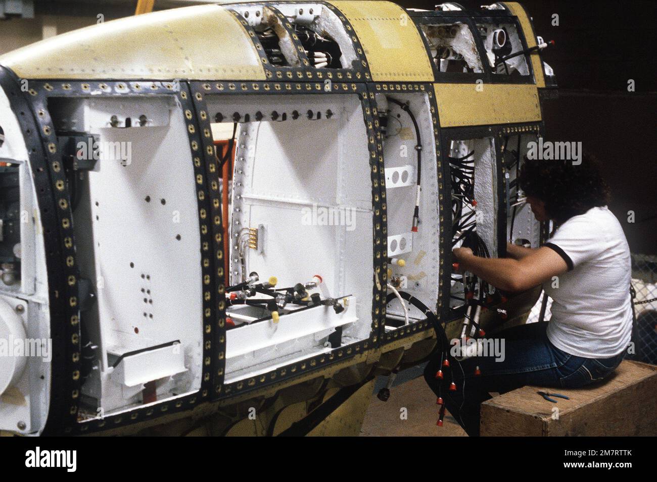 AN employee of Grumman Riverhead Plant, Grumman Aerospace Corporation ...