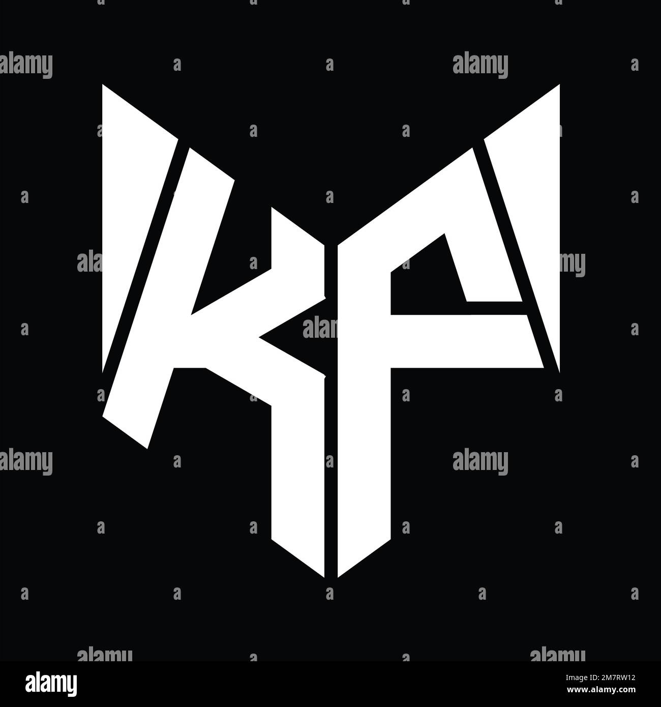 Kf modern logo hi-res stock photography and images - Alamy