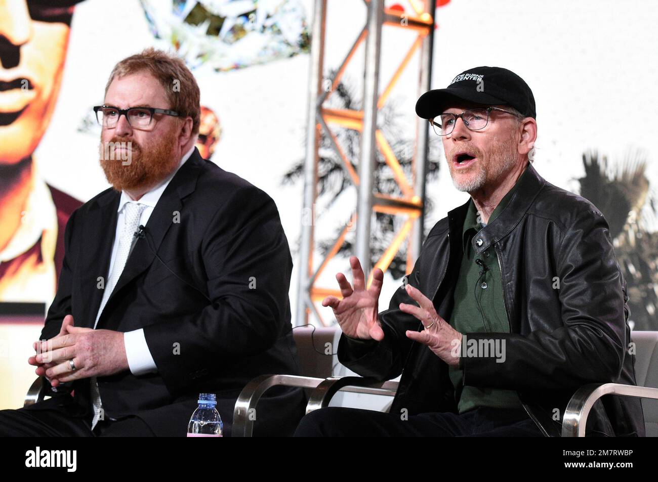 RJ Cutler, left, and Ron Howard participate in the MGM + "Murf the Surf ...