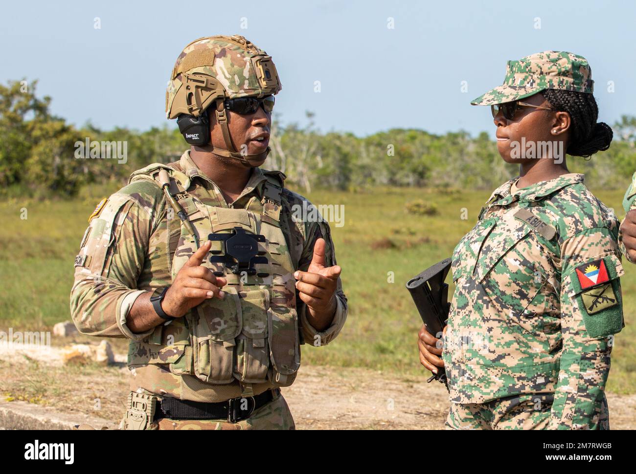 U.S. Army Sgt. Elijah Garrison, a combat advisor from A Company, 2nd ...