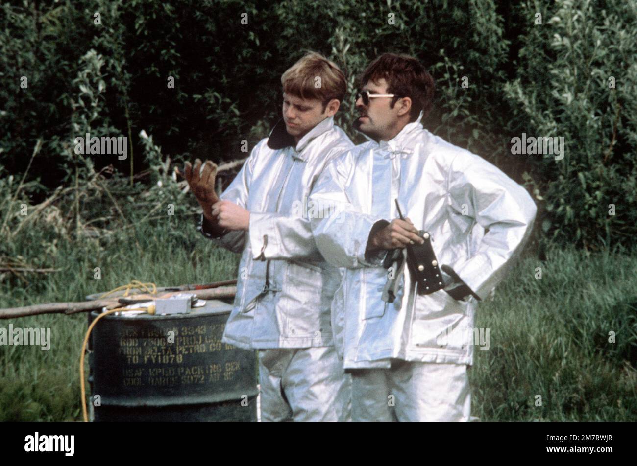 SRA Mark Wilson, right, 5072nd Air Base Squadron, one of 12 Outstanding ...