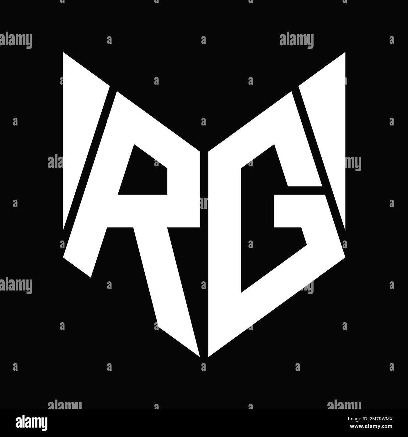 Rg initials logo hi-res stock photography and images - Alamy