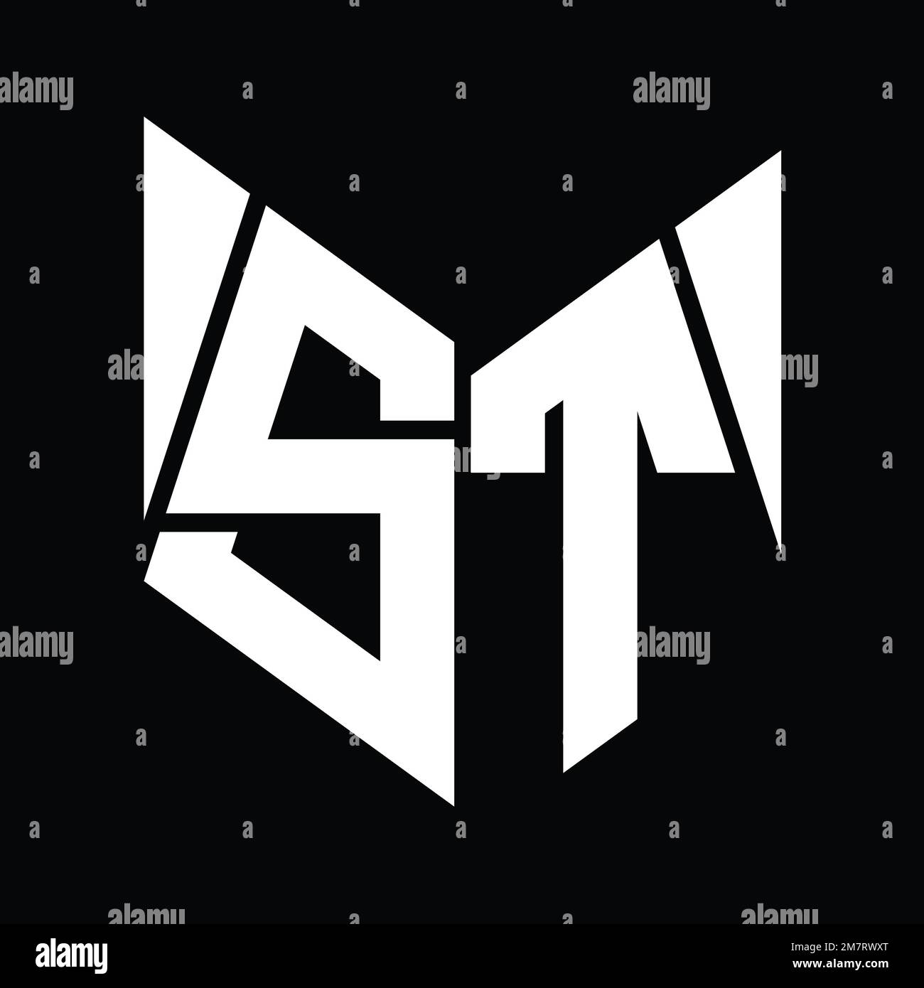 Letter st logo hi-res stock photography and images - Alamy