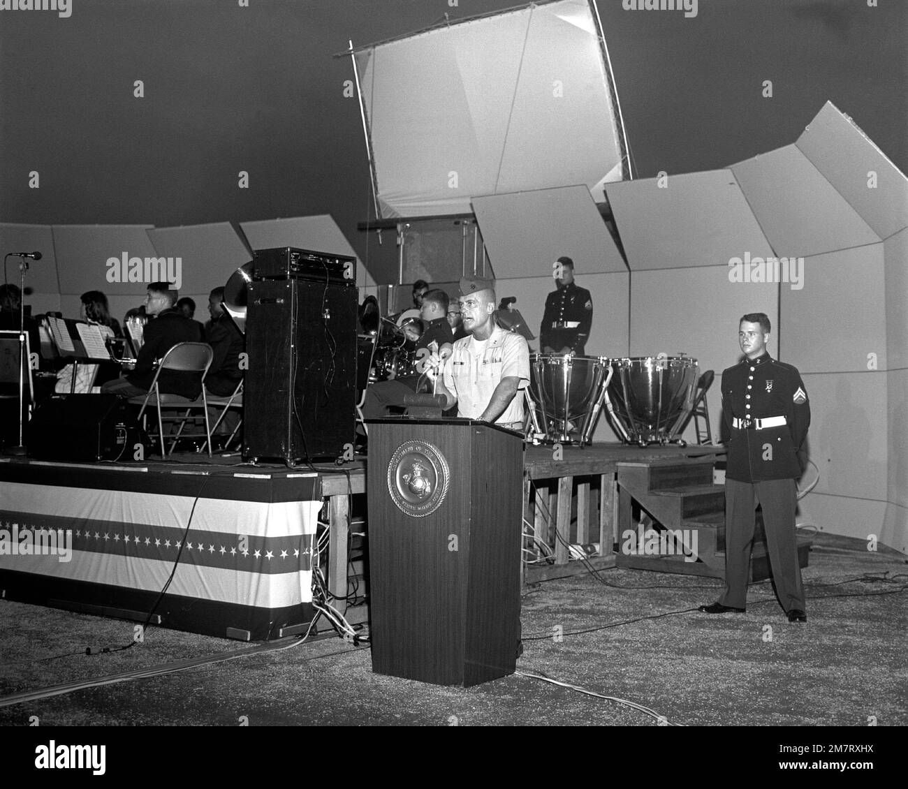 MAJ. GEN. Robert E. Haebel, commanding general, speaks to the guests ...