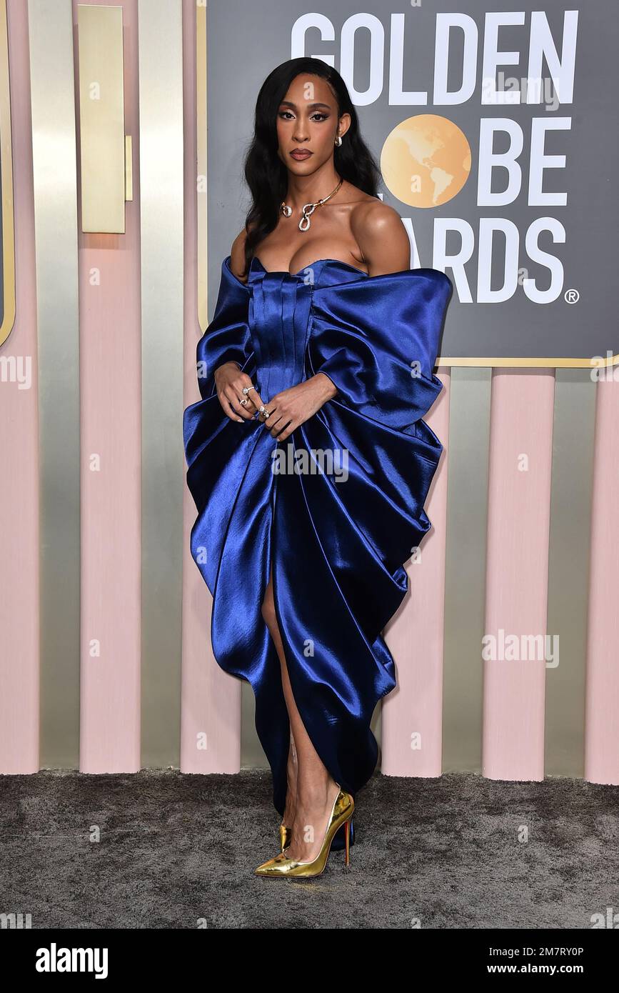 Michaela Jae Rodriguez arrives at the 80th annual Golden Globe Awards ...