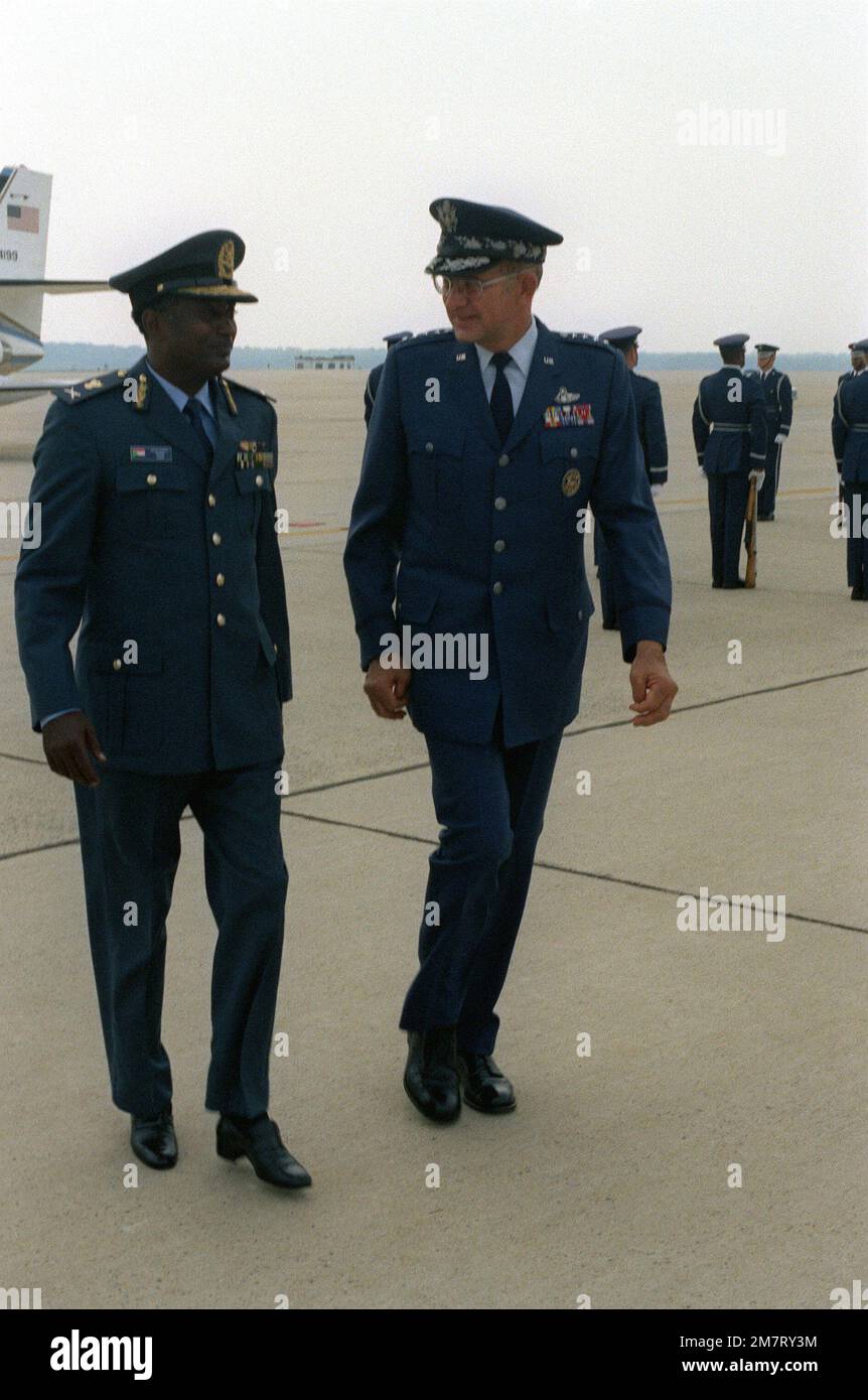 CHIEF of STAFF GEN Al Hamad of Royal Saudi Air Force is welcomed upon ...
