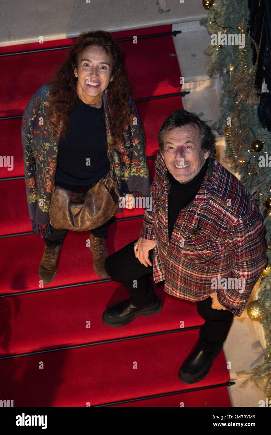 Paris, France on January 10, 2023. Isabel Otero and Jean-Luc Reichmann ...
