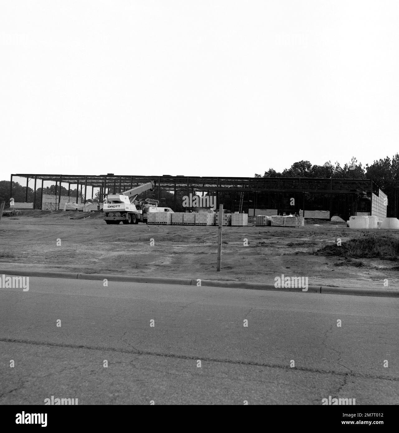 A progress photograph of the commissary aboard the Marine Corps ...