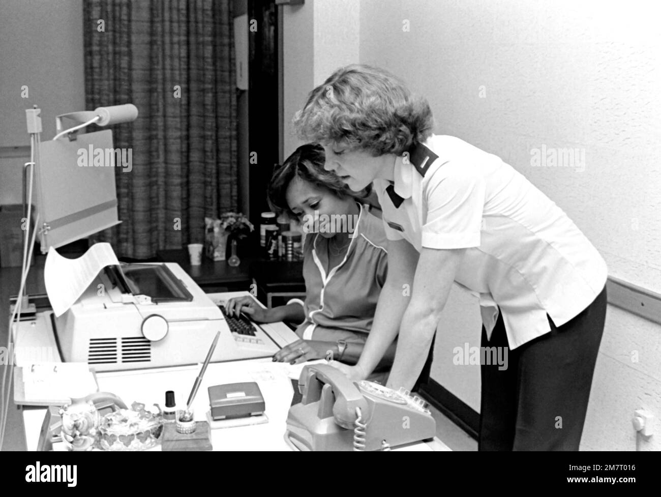 LT. Barbara Warner, right, 7350th Air Base Group, Tempelhof Central ...