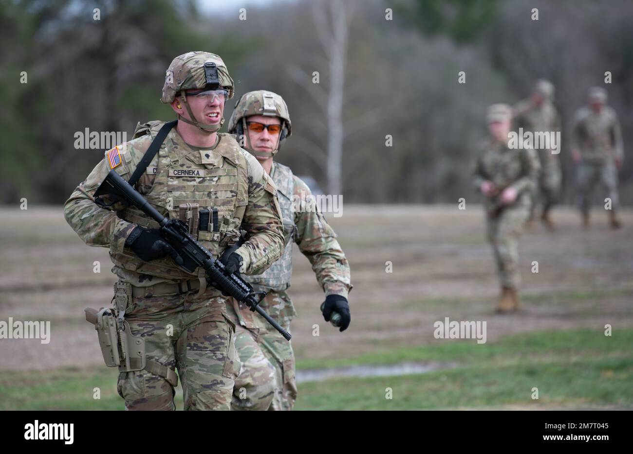 Spc. Brock Cerneka of Youngstown, Ohio, a Military Police with the Ohio ...