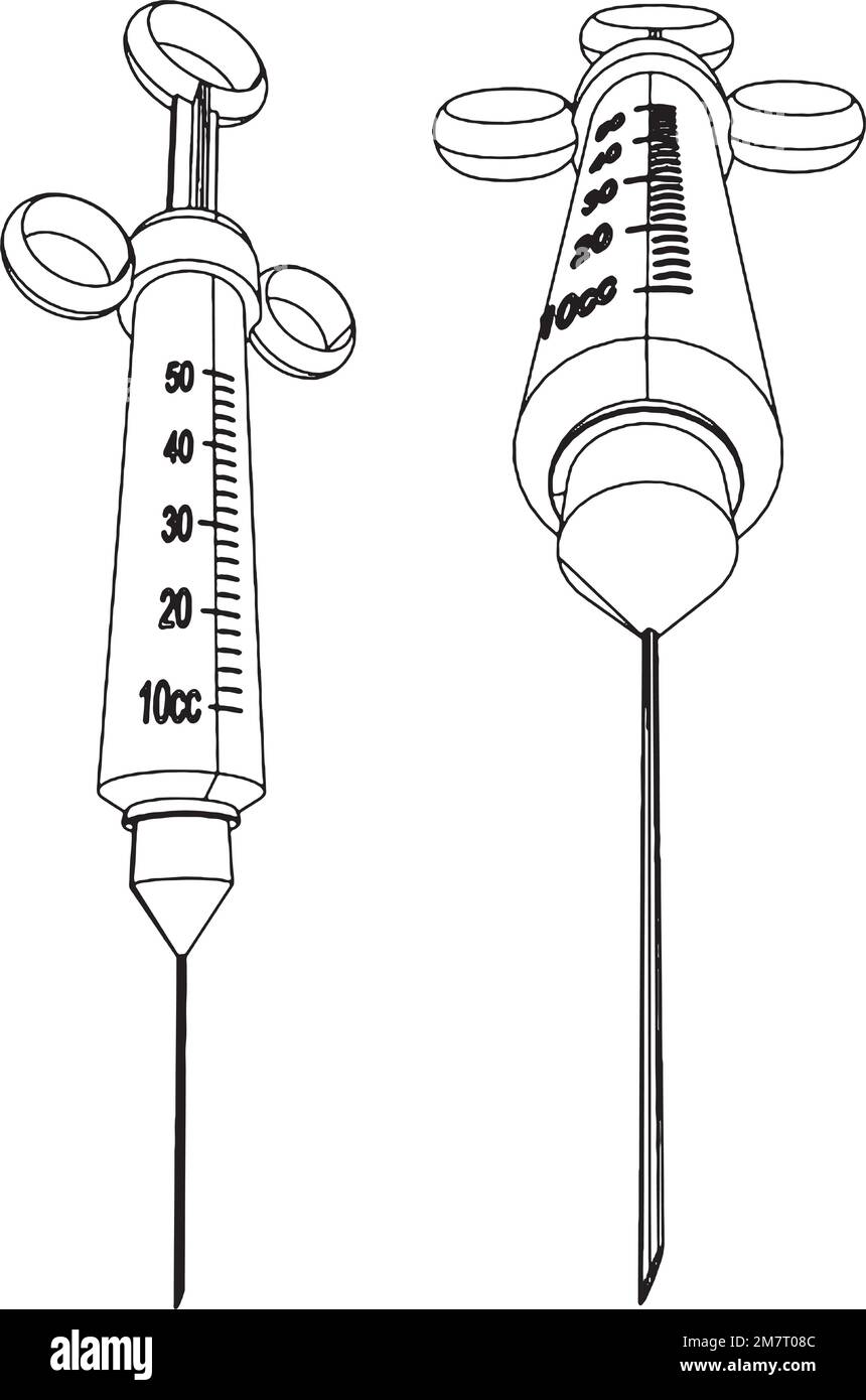 Injection Syringe Vector Stock Vector Image & Art - Alamy