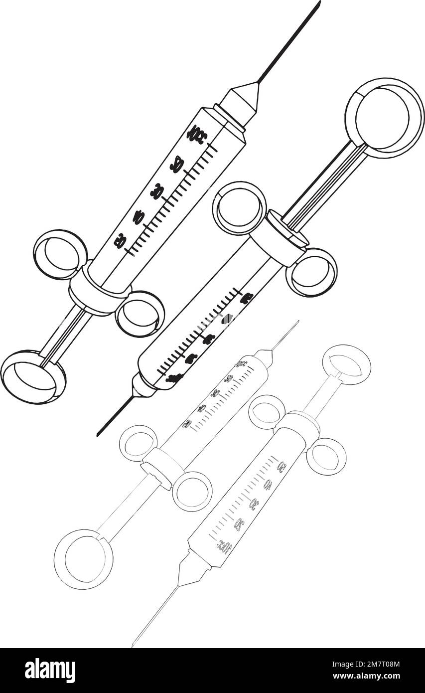 Injection Syringe Vector Stock Vector Image & Art - Alamy