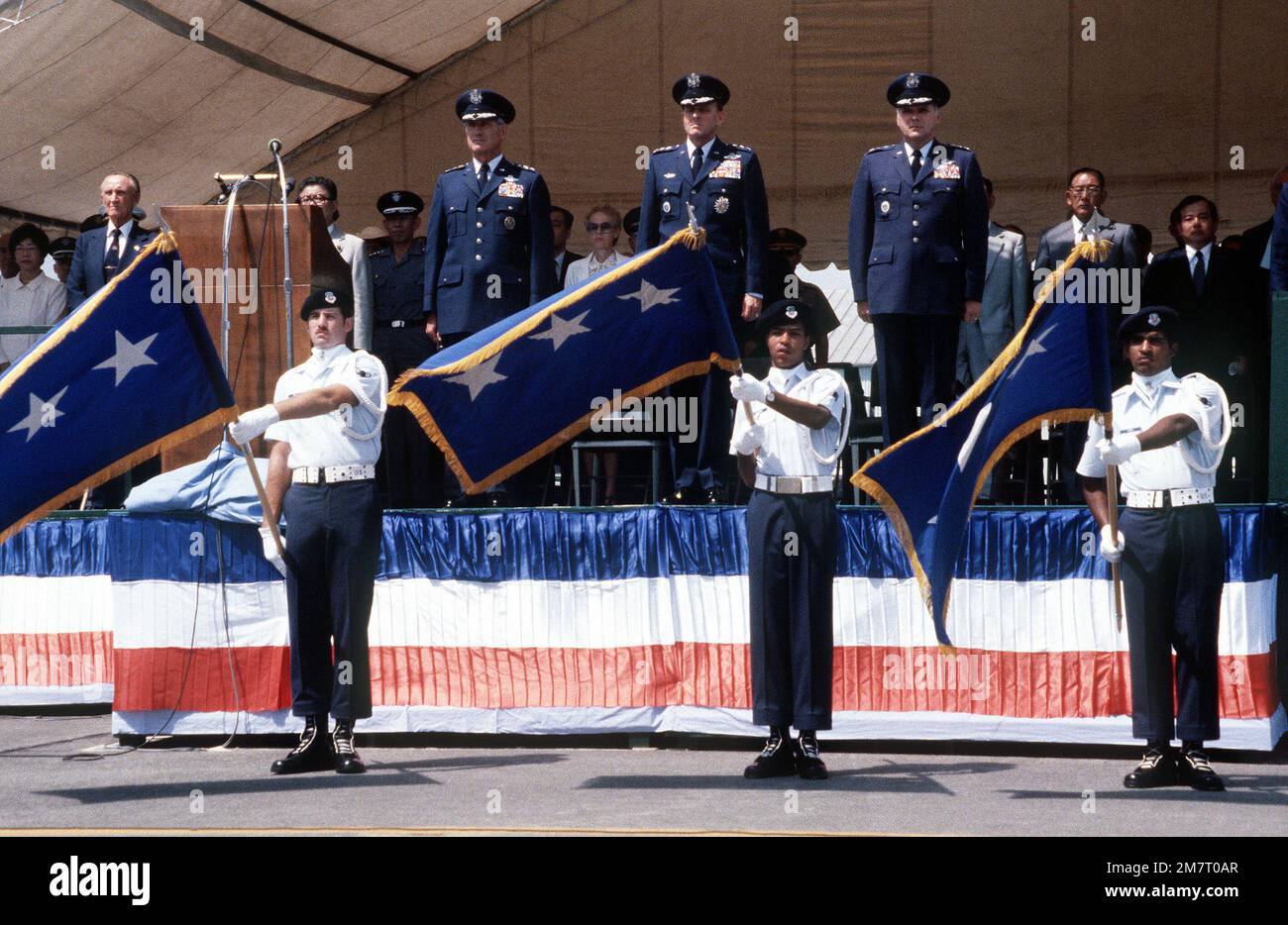 Left to right, LGEN Arnold Braswell, commander in chief, Pacific Air ...