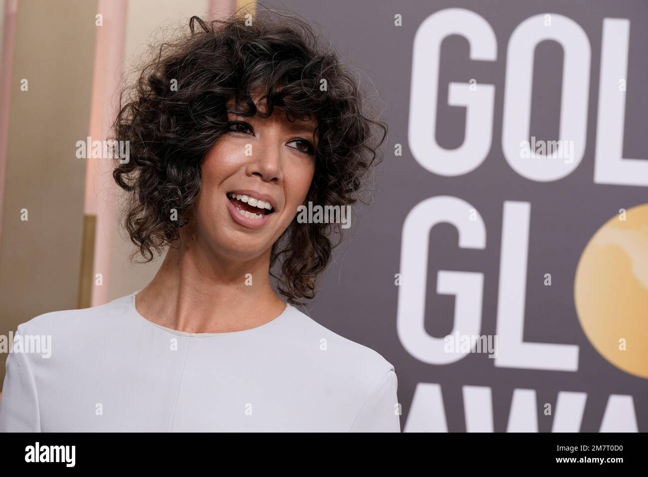Elisabeth Holm arrives at the 80th annual Golden Globe Awards at the ...