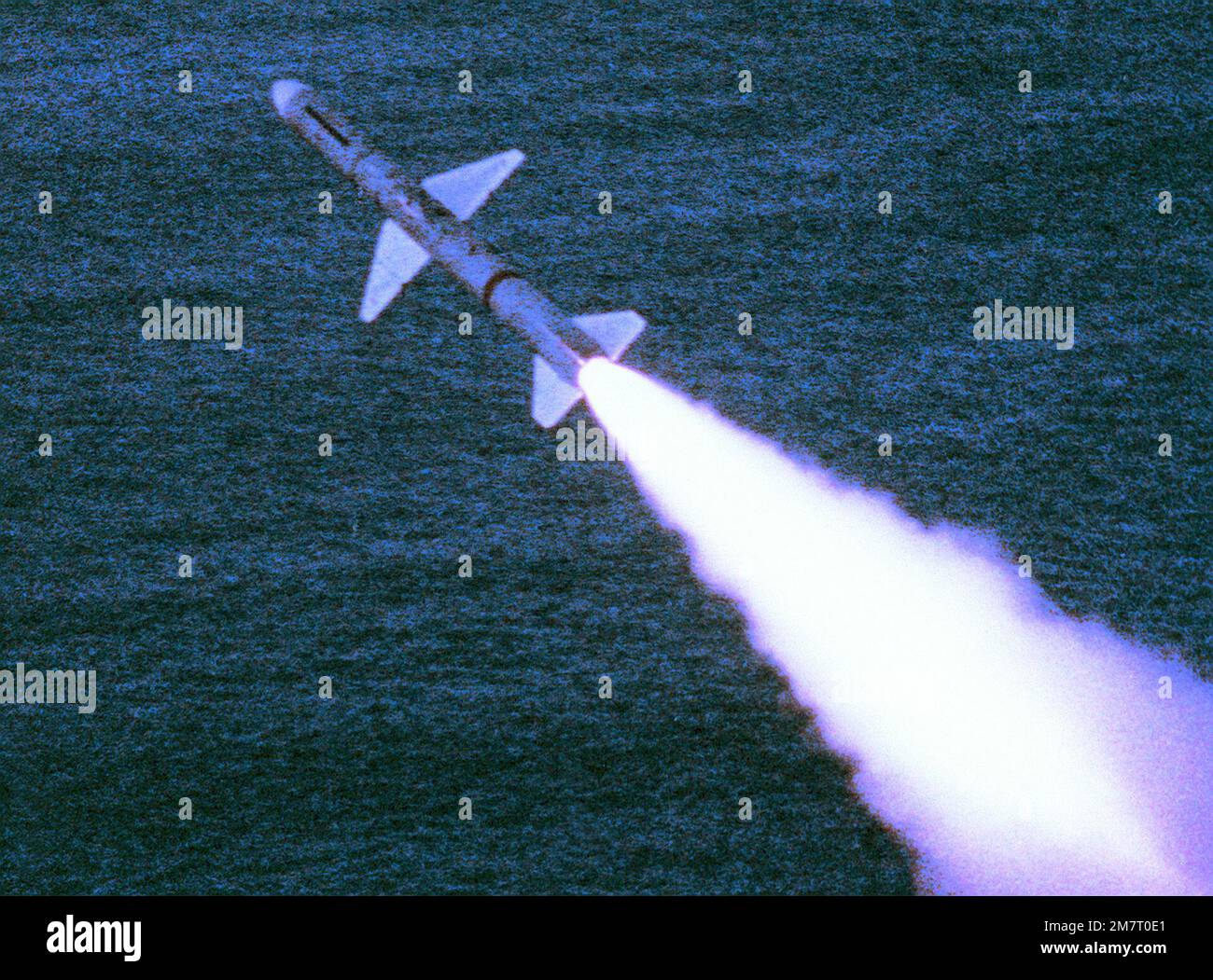 The fourth in a series of four views of the launch of an RIM-7 Sea ...