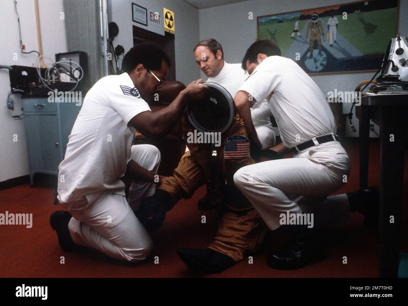 Airmen assist LTC Bob Crowder, from the 9th Strategic Reconnaissance ...