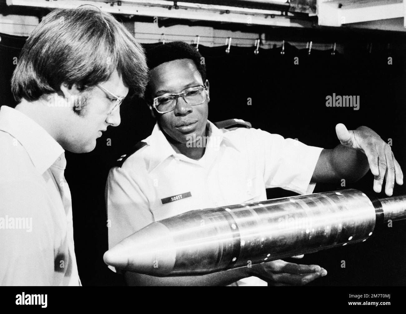 CPT Josh Scott, right, and Bob Schumaker from the Engineering Student ...