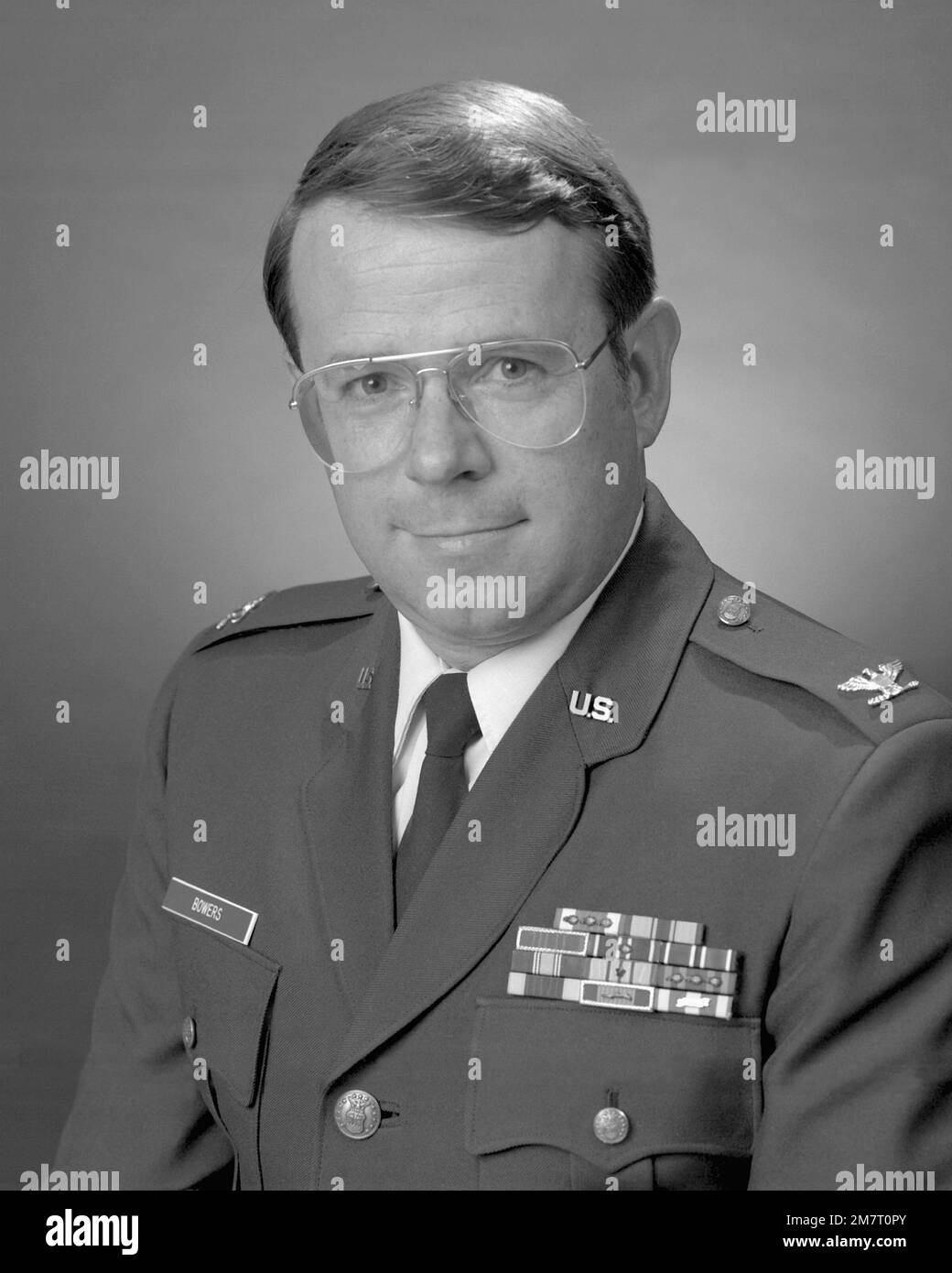 COL Bruce G. Bowers, USAF (uncovered). Country: Unknown Stock Photo - Alamy