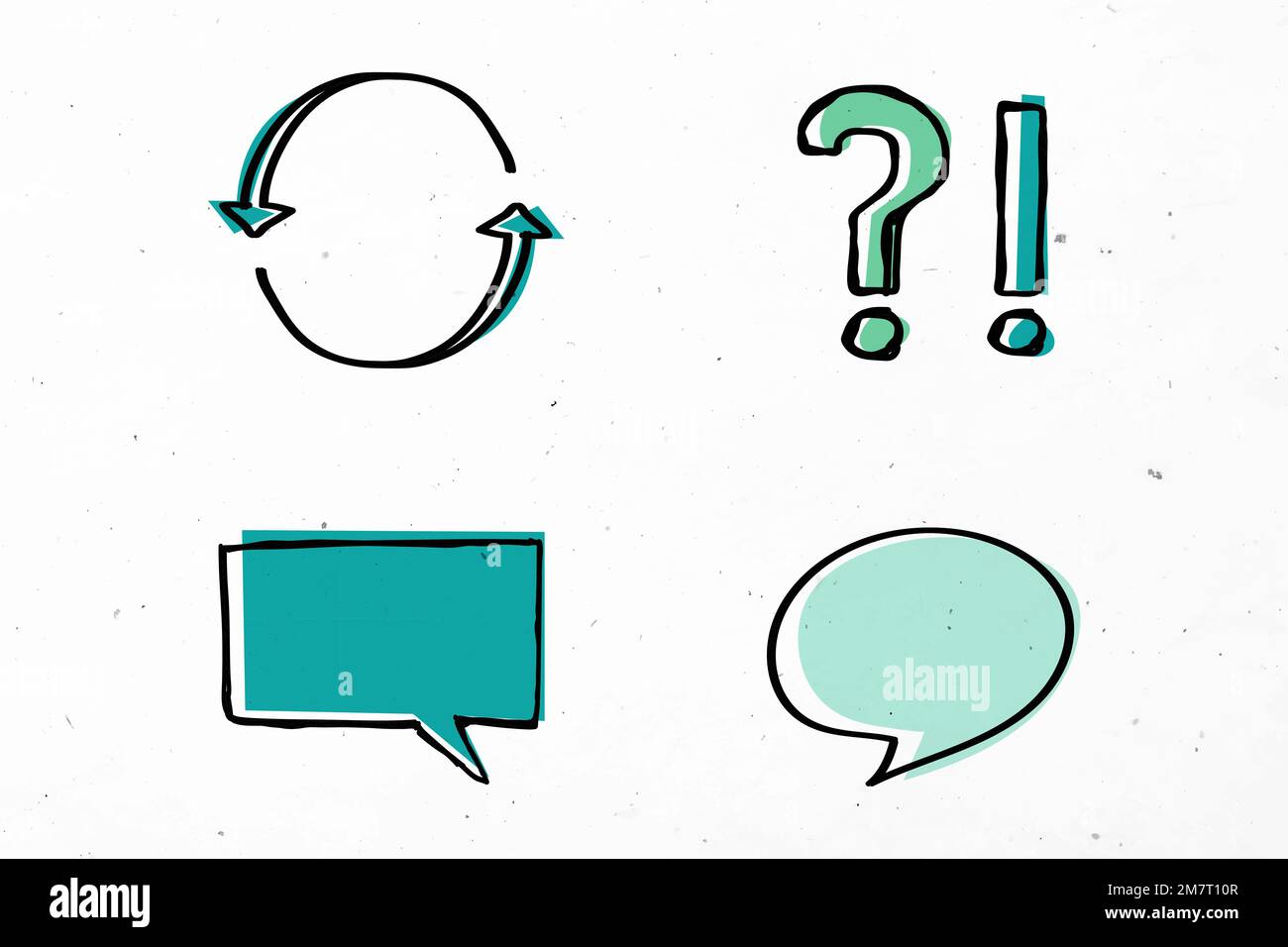 Business speech bubbles vector green collection Stock Vector Image ...