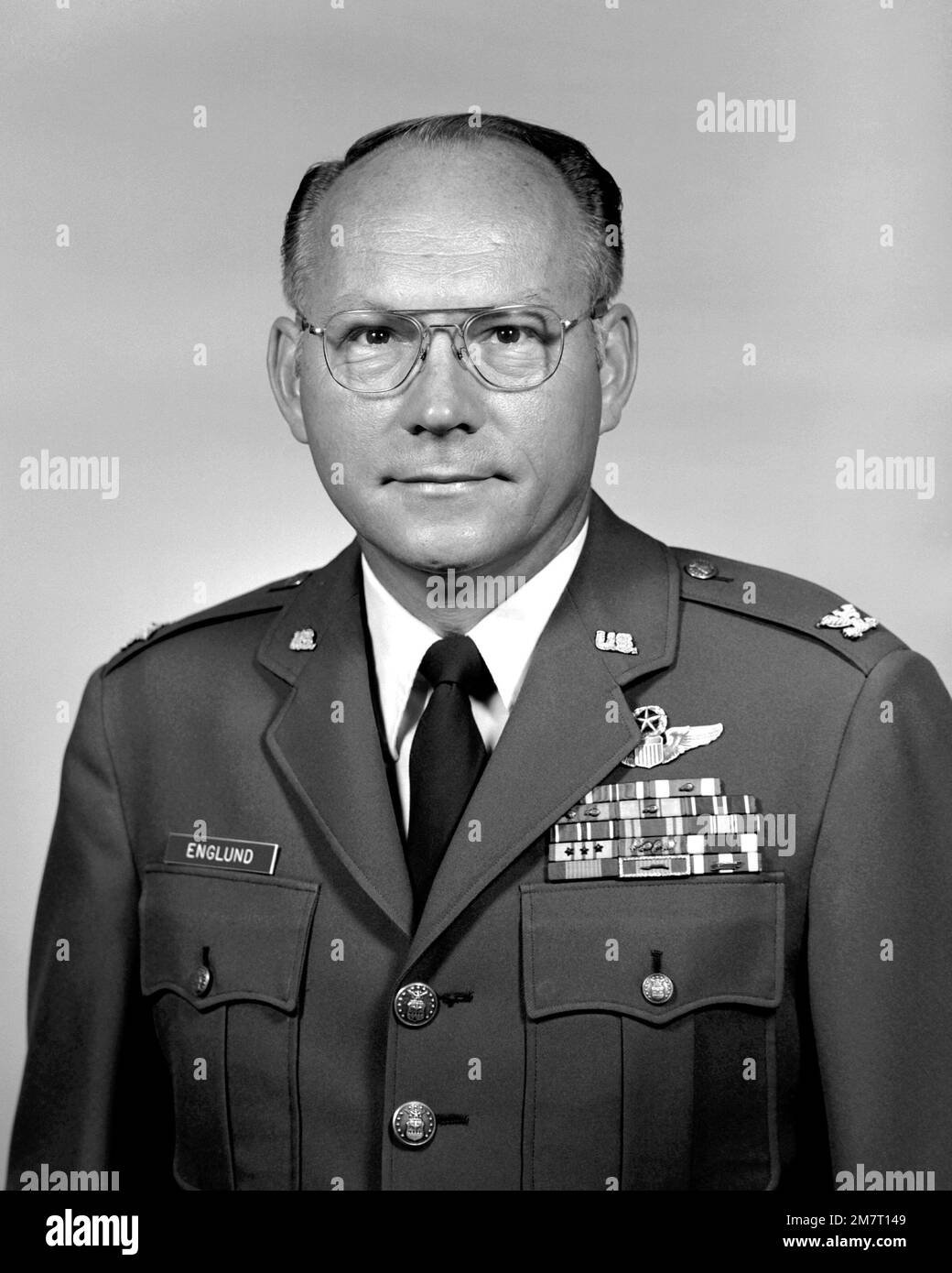 COL David G. Englund, USAF (uncovered). Country: Unknown Stock Photo ...