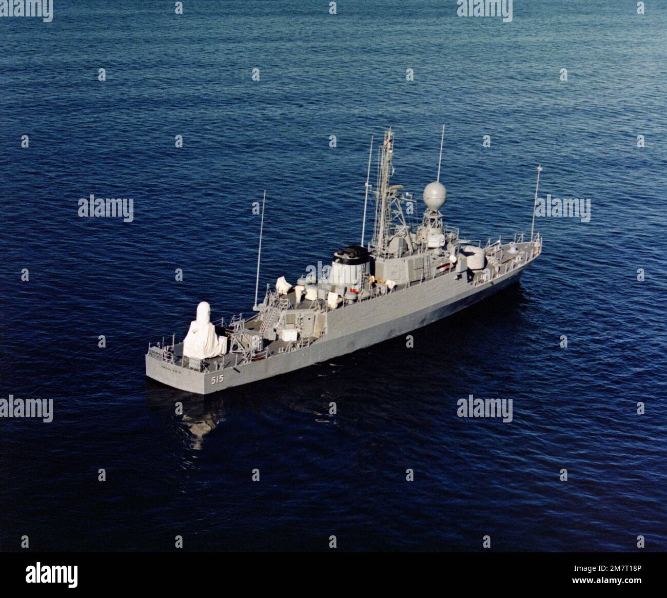 A starboard quarter view of the patrol gunboat ABDUL-AZIZ (PGG-515 ...