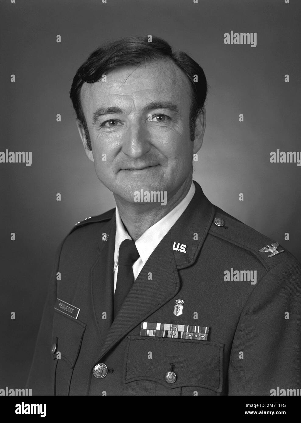COL James E. Peguesse, USAF (uncovered). Country: Unknown Stock Photo ...