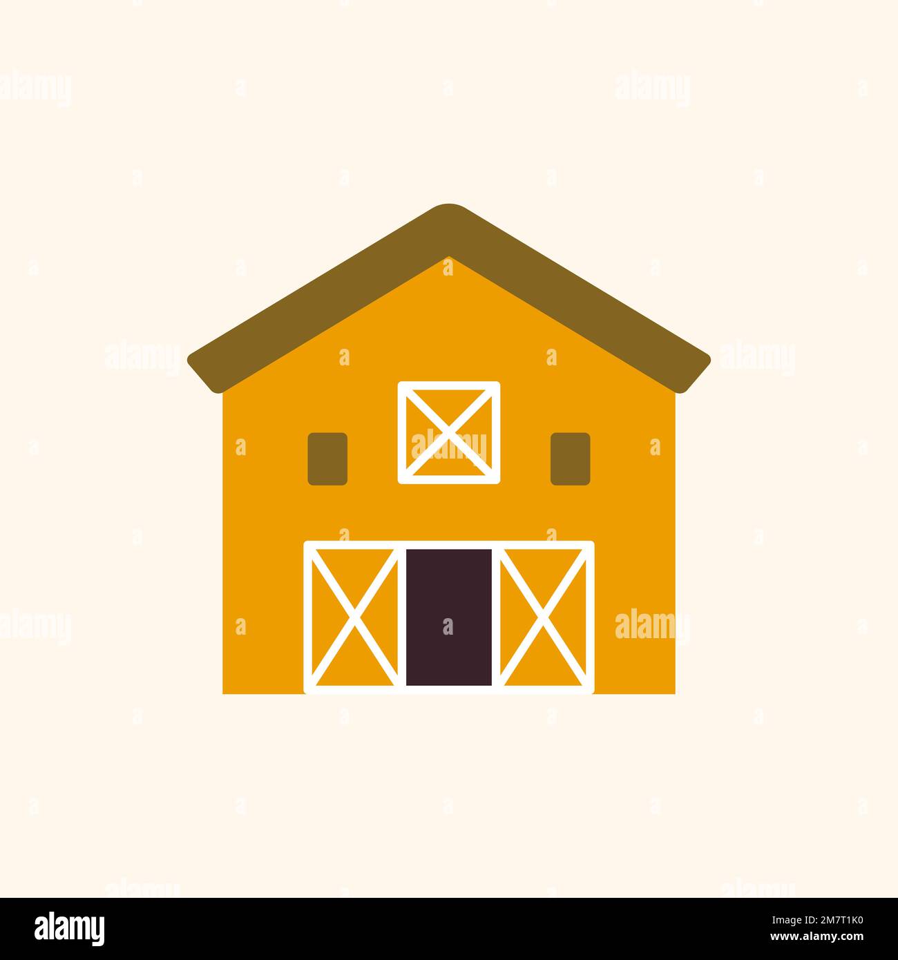 Cartoon barn vector agriculture icon Stock Vector Image & Art - Alamy