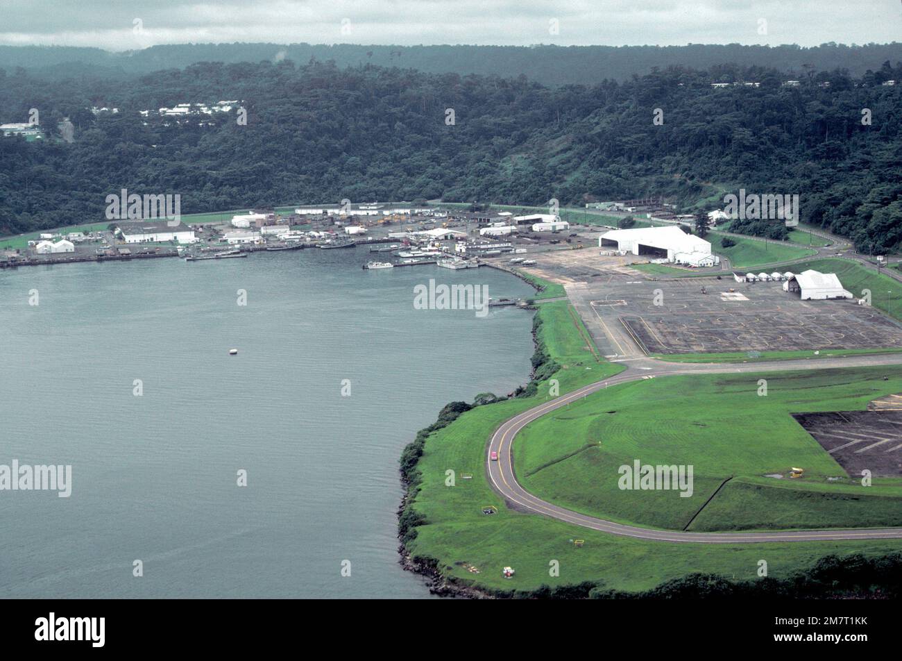 A view of the helicopter pad. Base: Naval Air Station, Cubi Point State ...