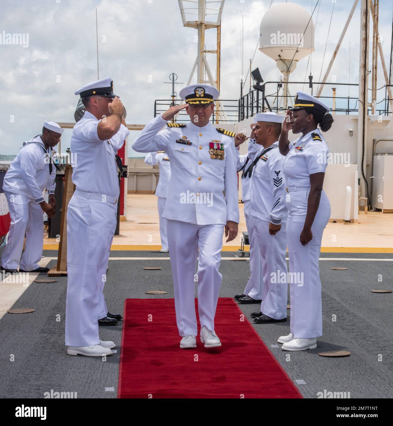 GUAM (May 12, 2022) -- After being at the helm of Maritime ...