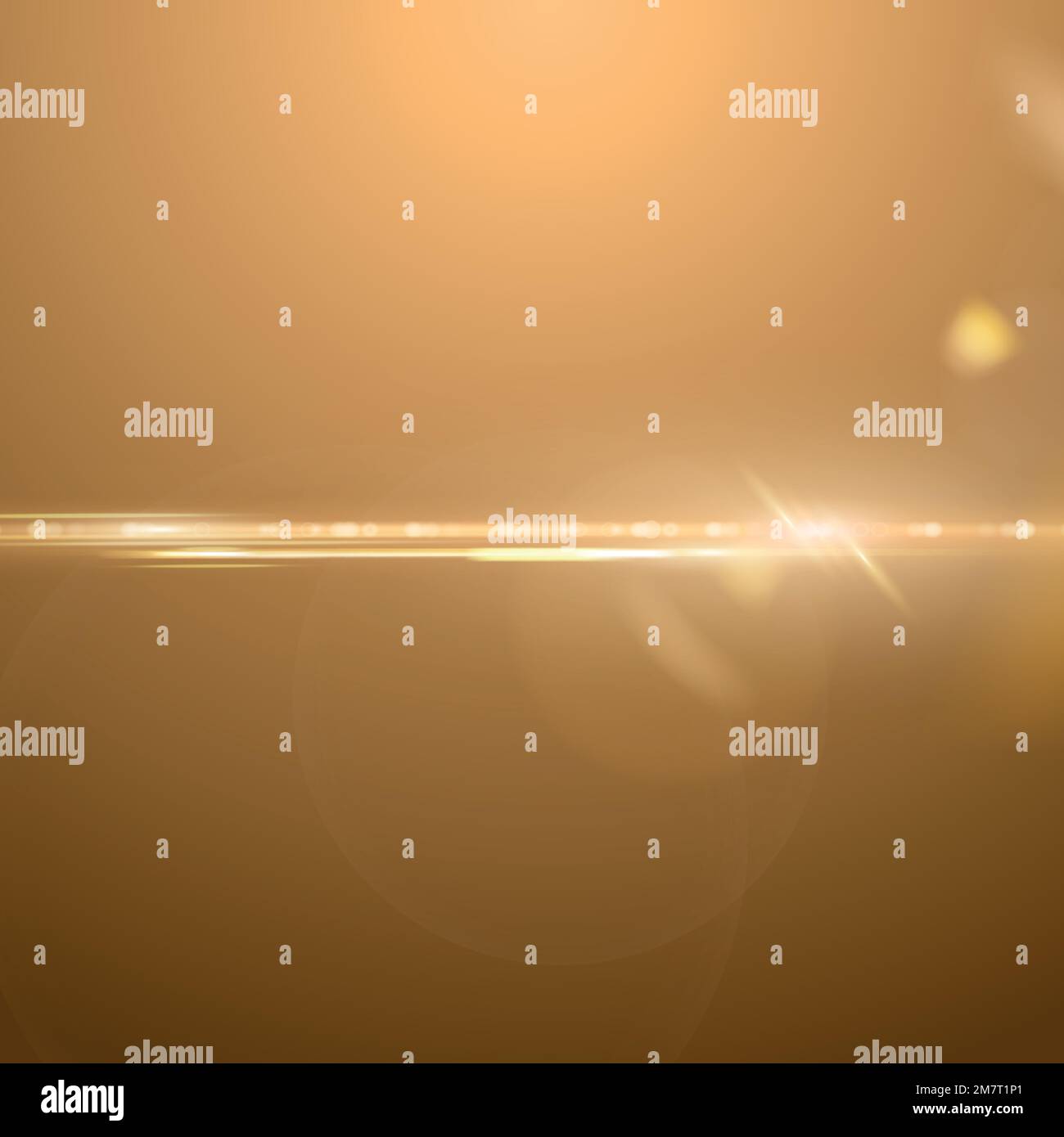 Gold anamorphic lens flare vector lighting effect background Stock ...