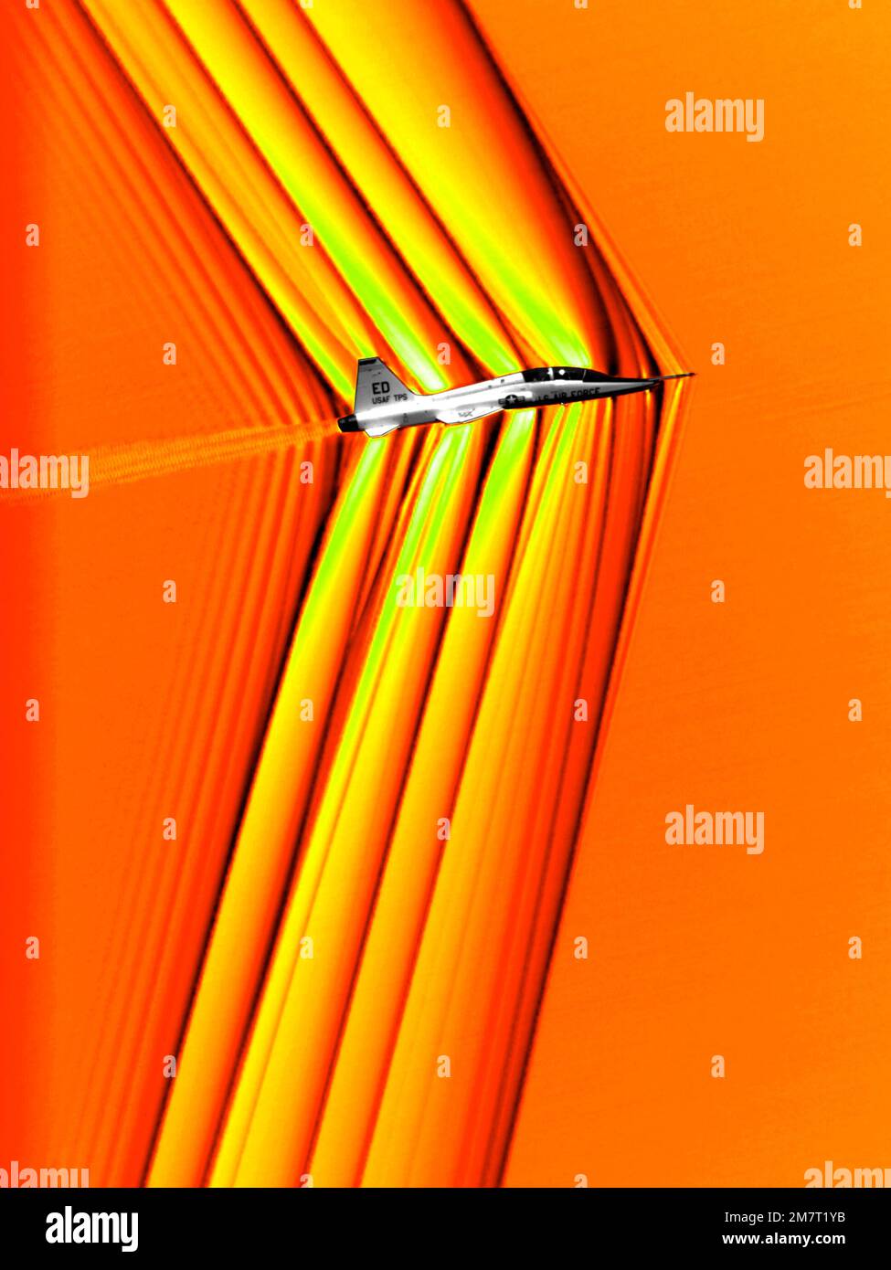 Supersonic aircraft shockwave research Stock Photo - Alamy