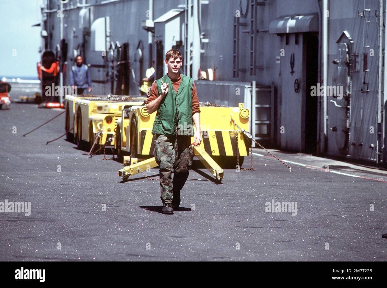 A member of Marine Medium Helicopter Squadron 264 (HMM-264) takes a ...