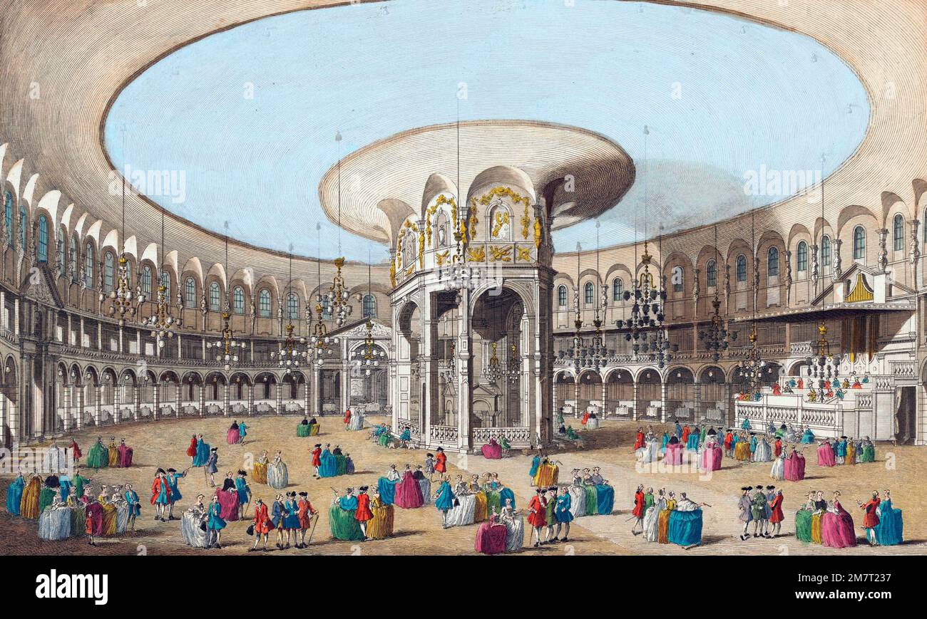 Rotunda at Ranelagh Gardens, London, illustration Stock Photo - Alamy