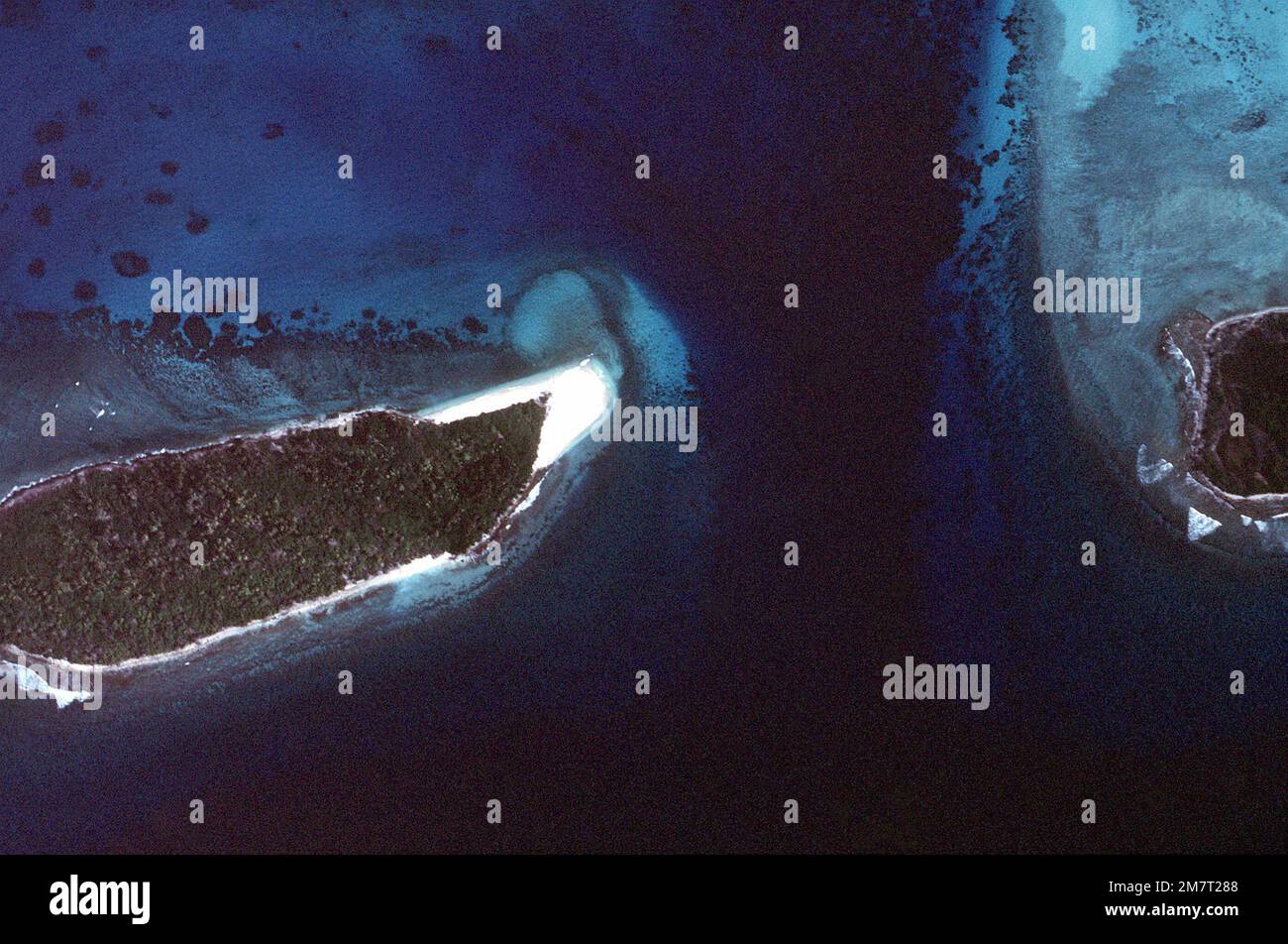 An aerial view of surrounding islets. Base: Naval Air Station, Diego ...