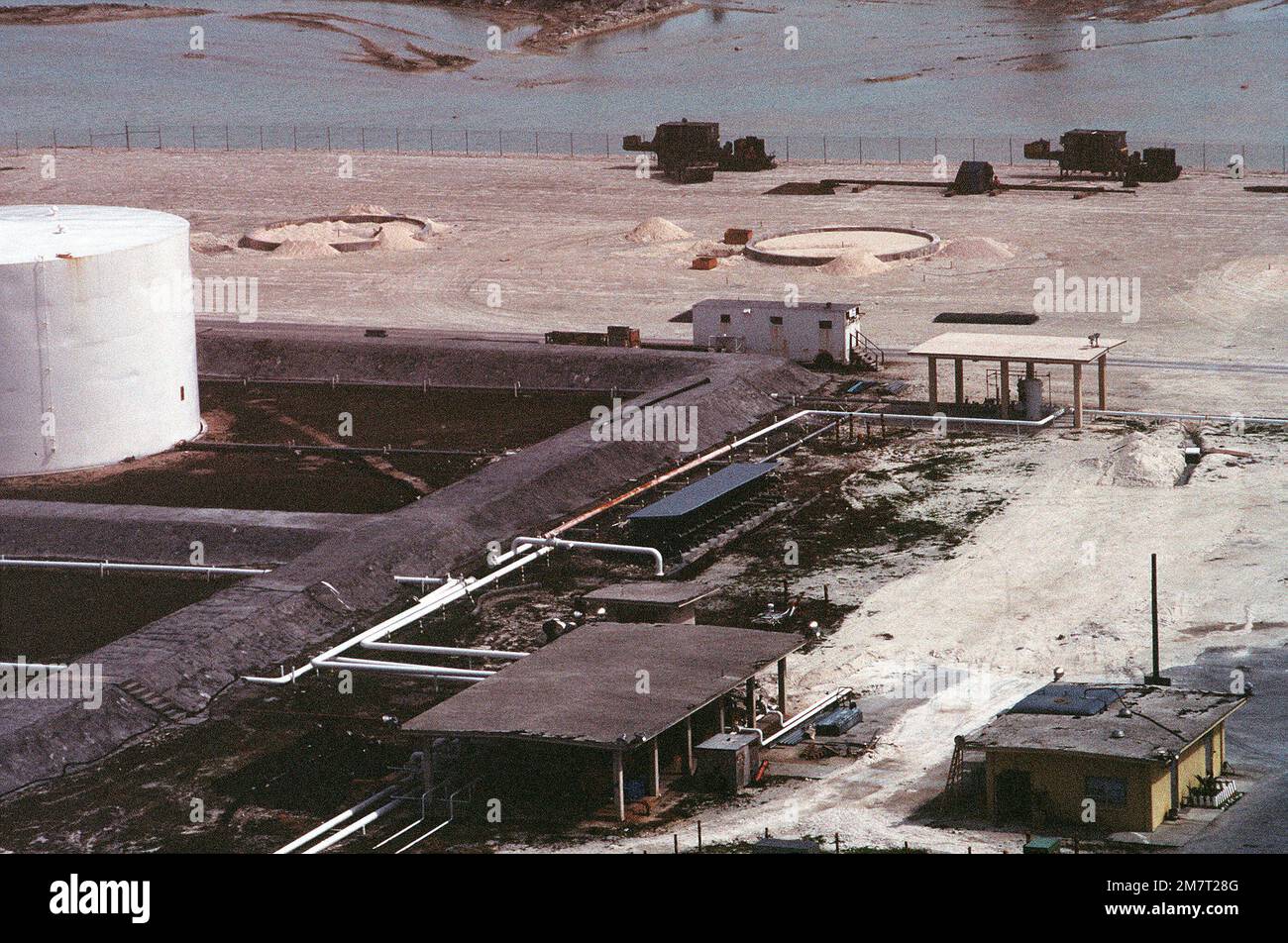 An aerial view of the oil storage area. Base: Nav Sup Activity, Diego ...