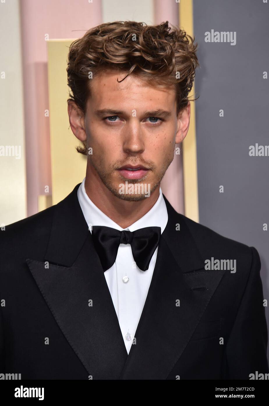 Austin Butler arrives at the 80th annual Golden Globe Awards at the ...