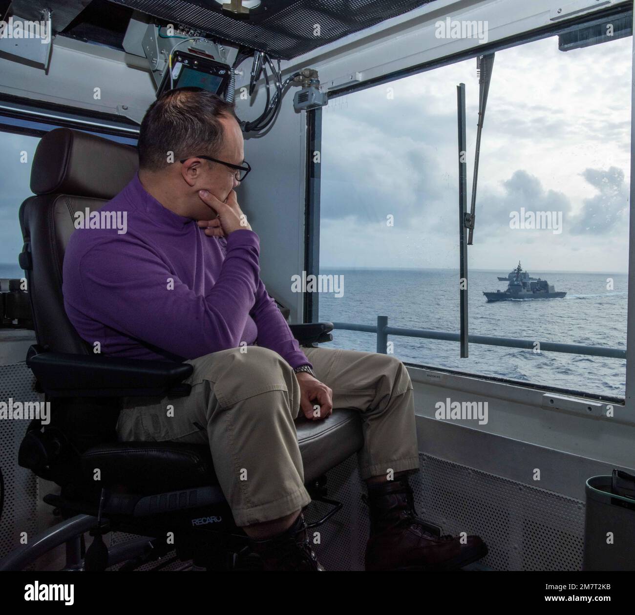 220512-N-RC359-1019 PACIFIC OCEAN (May 12, 2022) Capt. Fred Goldhammer ...