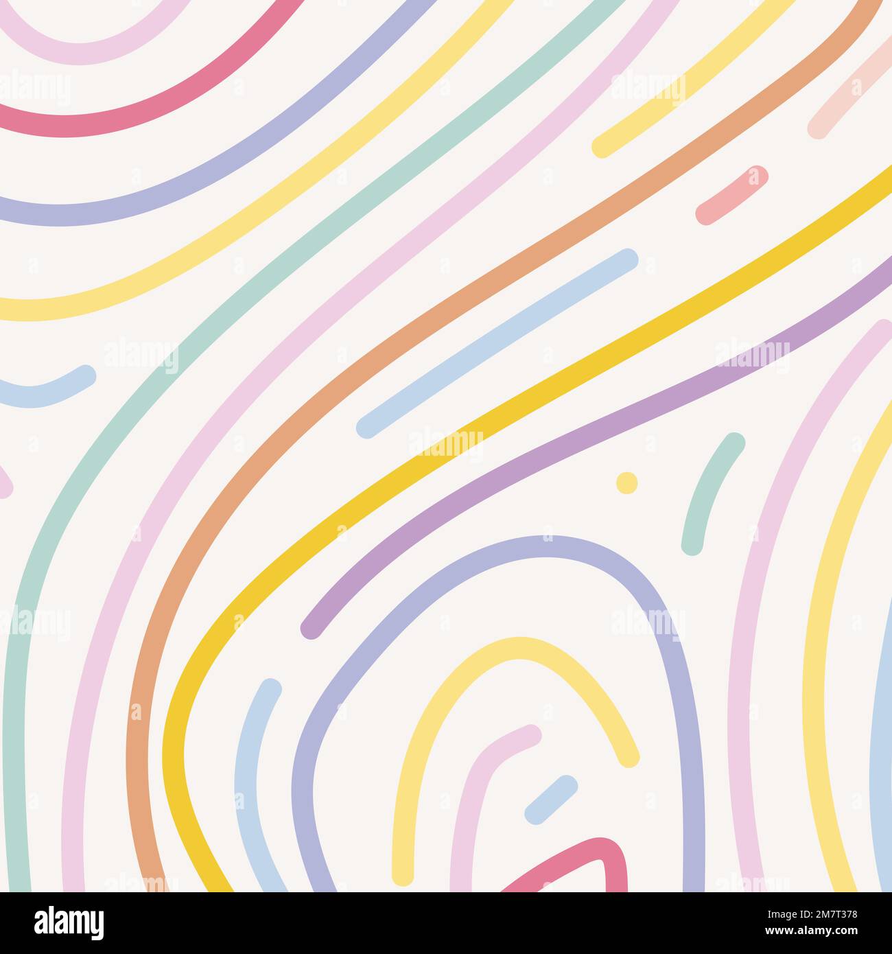 Colorful background vector in cute pastel line pattern Stock Vector ...