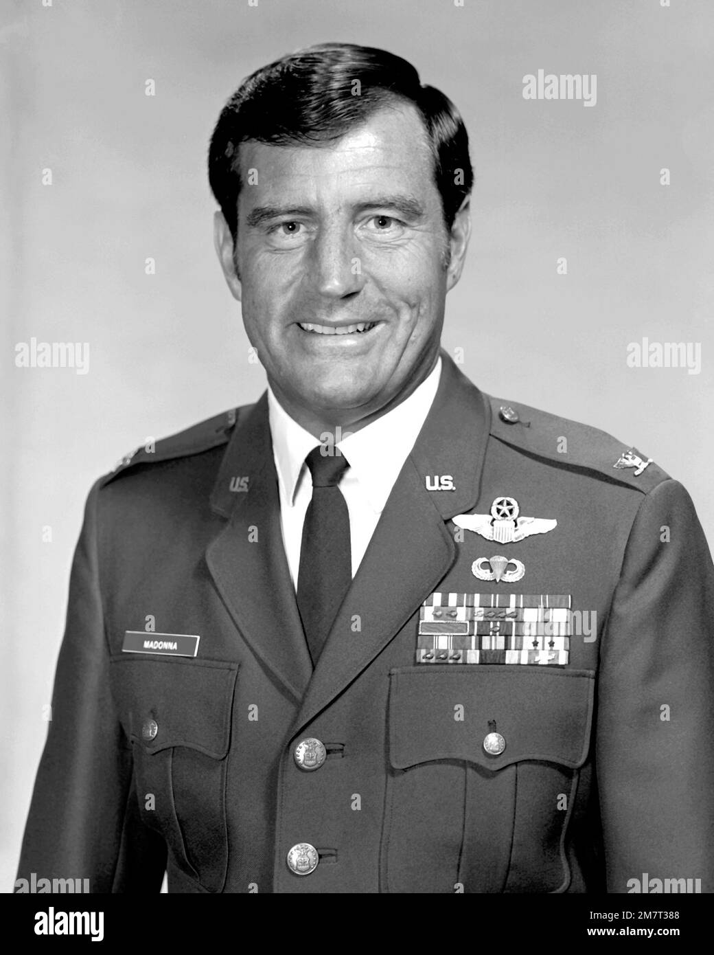 COL Donald E. Madonna, USAF (uncovered). Country: Unknown Stock Photo ...