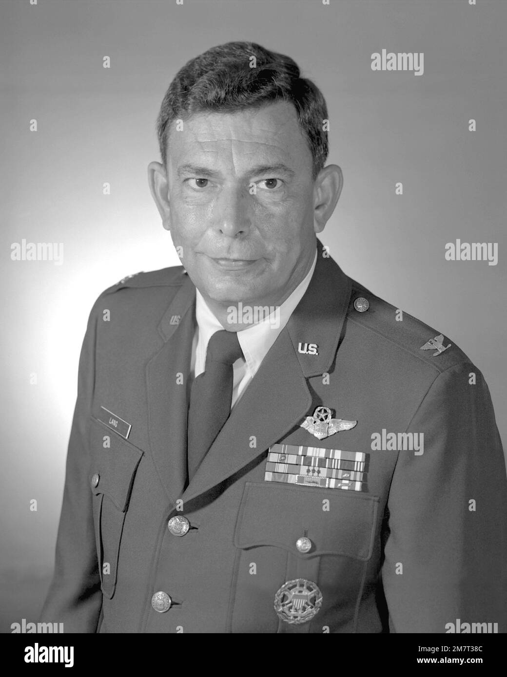 COL Allen D. Lang, USAF. Country: Unknown Stock Photo - Alamy