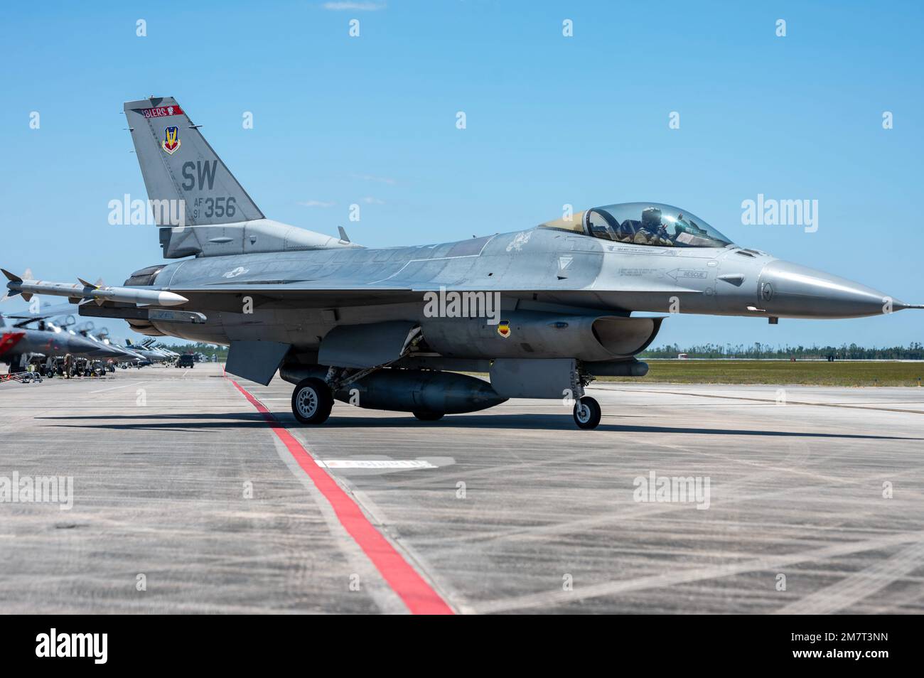 A U.S. Air Force pilot assigned to the 77th Fighter Squadron, Shaw Air ...