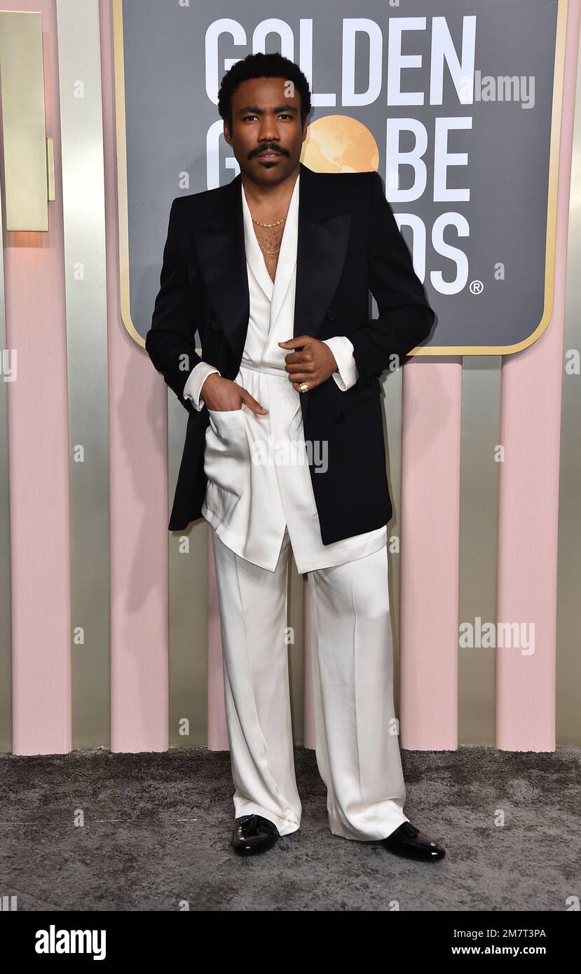 Donald Glover arrives at the 80th annual Golden Globe Awards at the ...