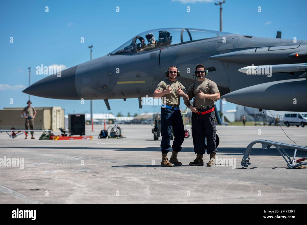 U.S. Airmen assigned to Barnes Air National Guard Base, Massachusetts ...