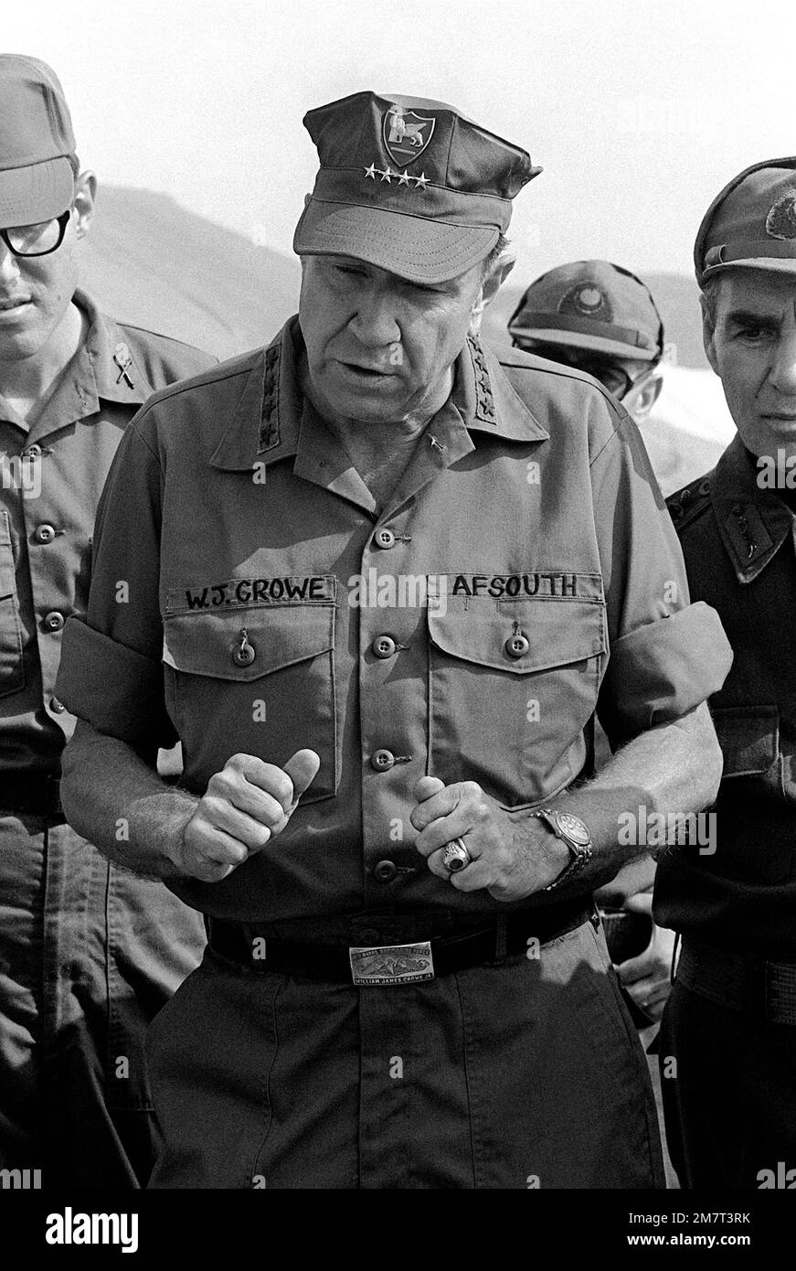 ADM William J. Crowe Jr., USN commander in chief, Allied Forces ...